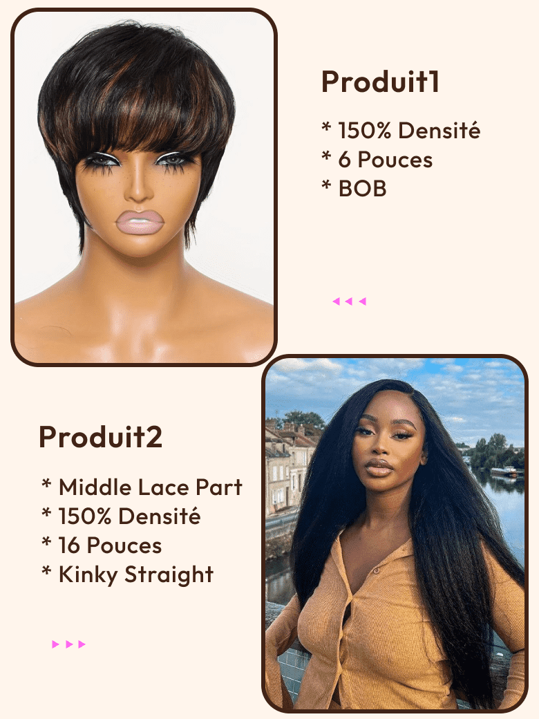 UNice Bye-Bye Knots Lace Frontal Side Part Perruque 33B Rouge Brun ...